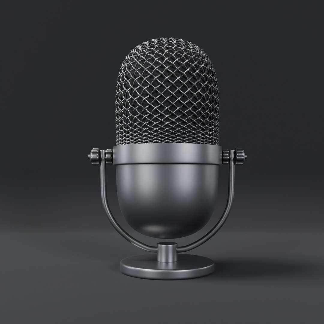 Podcast Microphone Radio 3D - TurboSquid 2302998