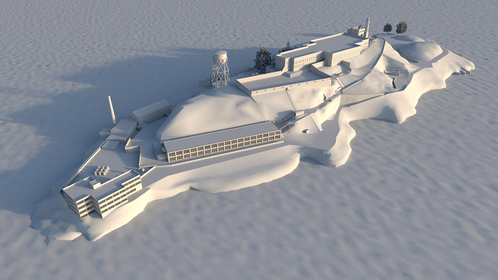 Alcatraz model - TurboSquid 2110853