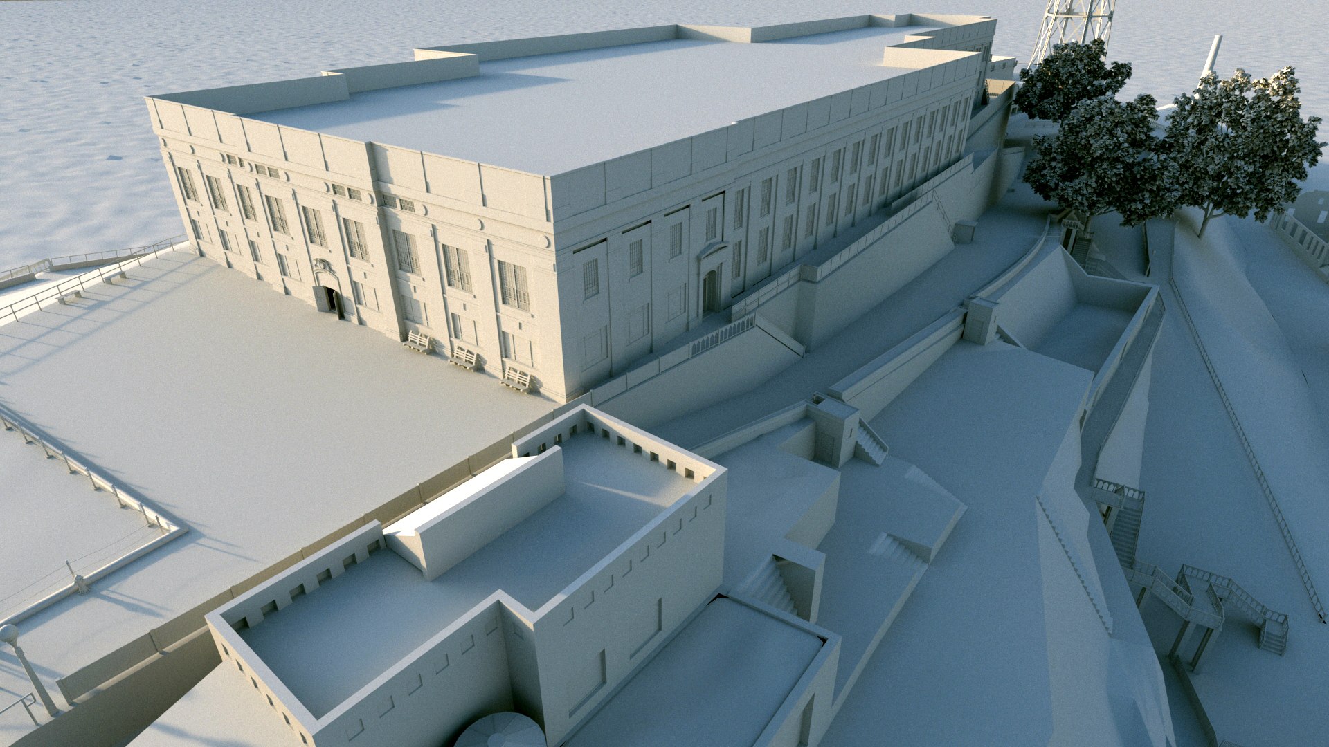 Alcatraz Model - TurboSquid 2110853