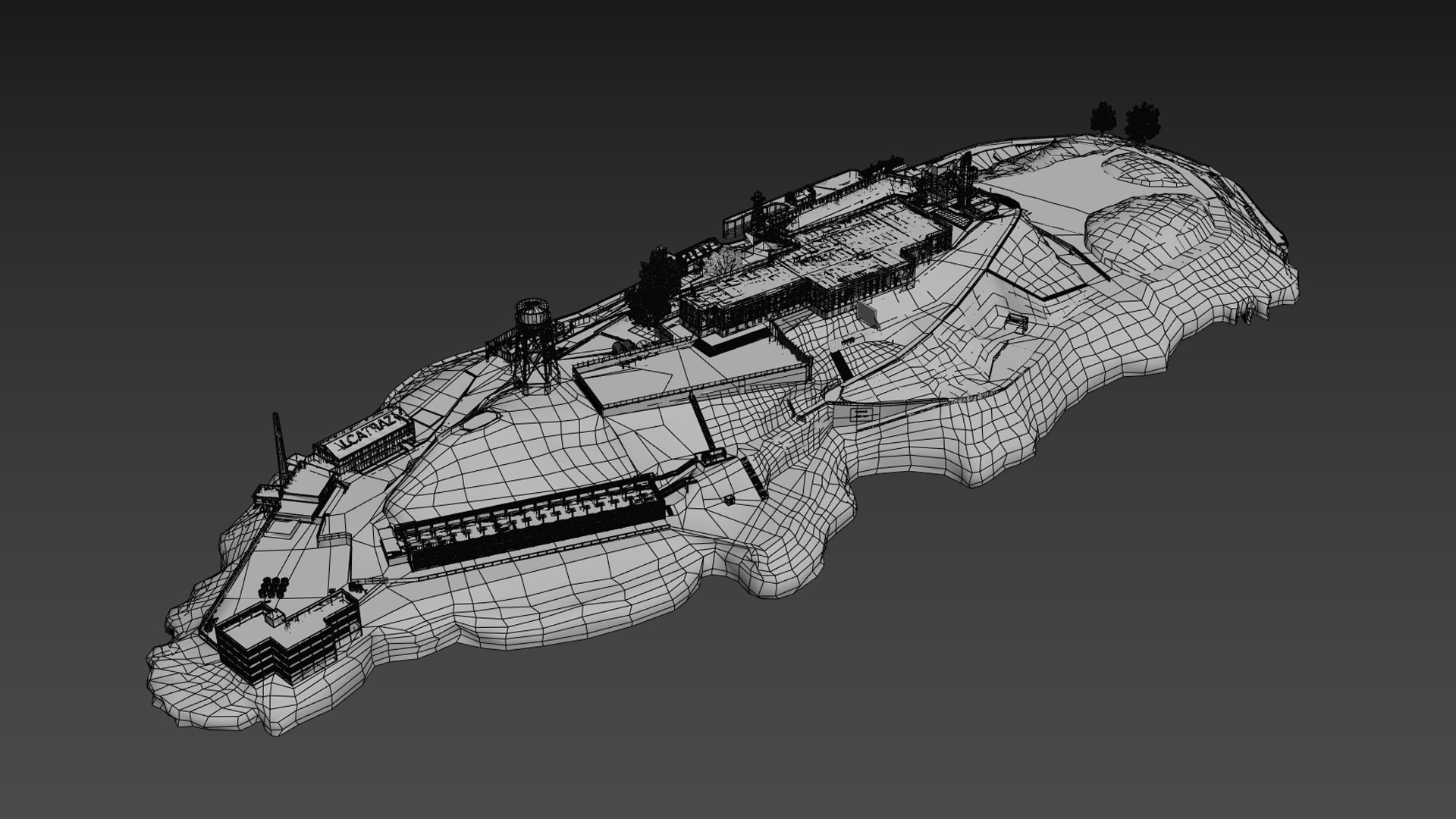 Alcatraz model - TurboSquid 2110853