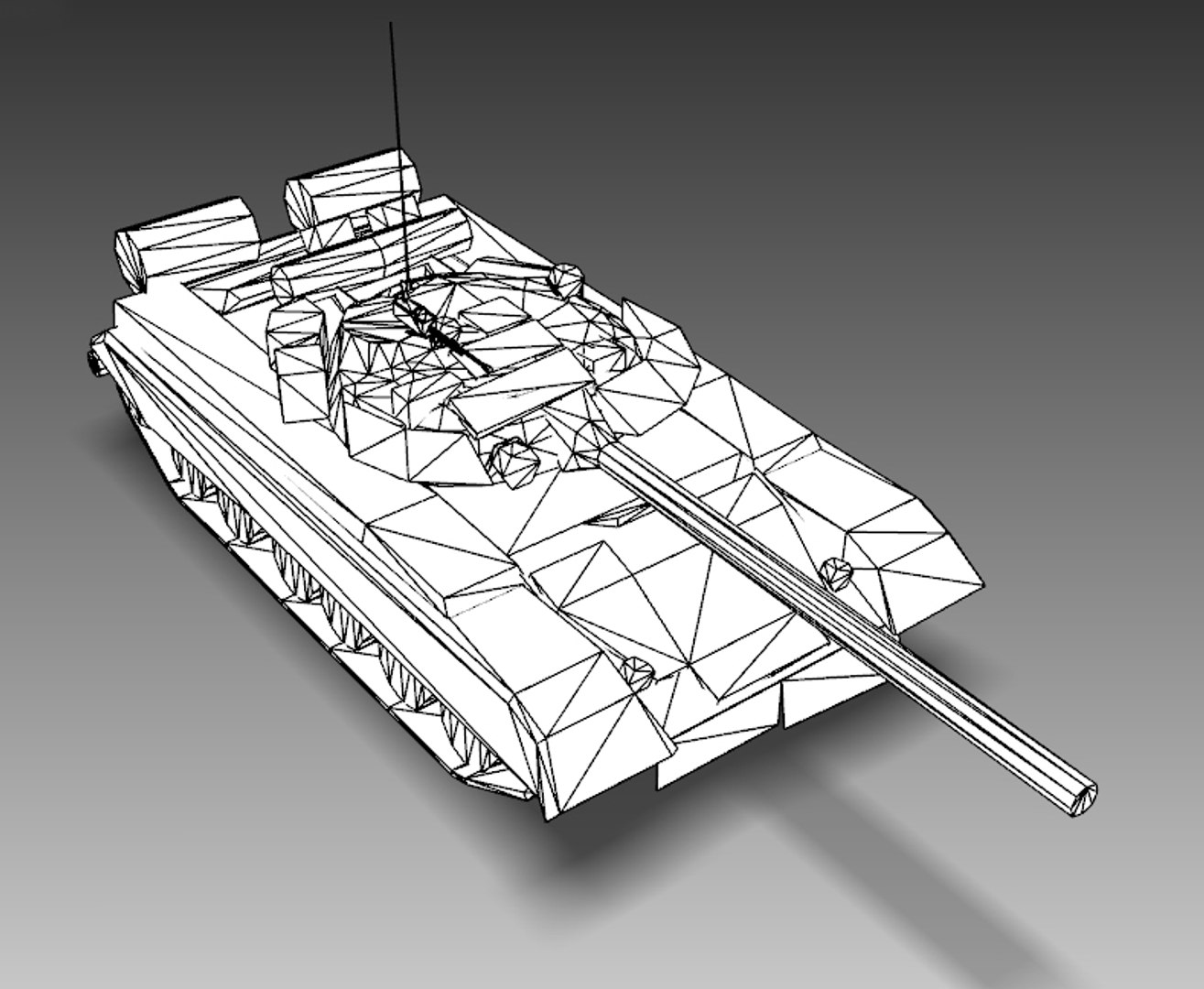 T80 Tank Russian 3d Model