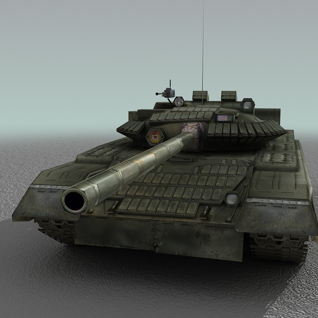 T80 Tank Russian 3d Model