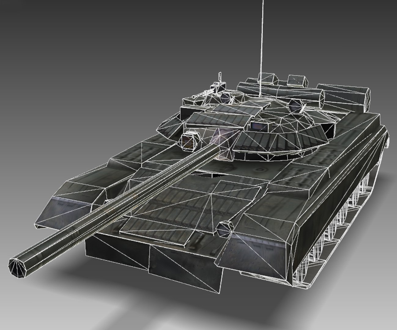 T80 Tank Russian 3d Model