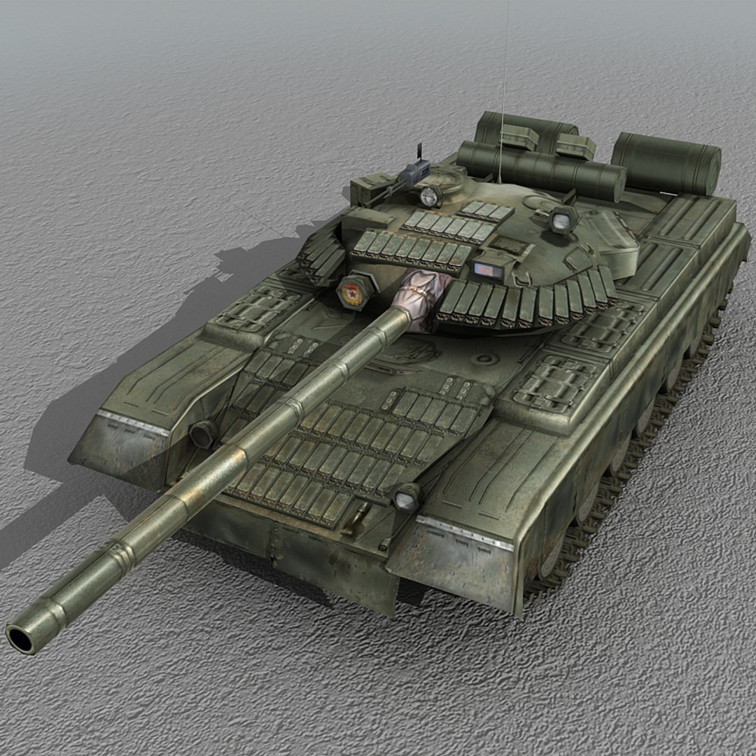T80 Tank Russian 3d Model
