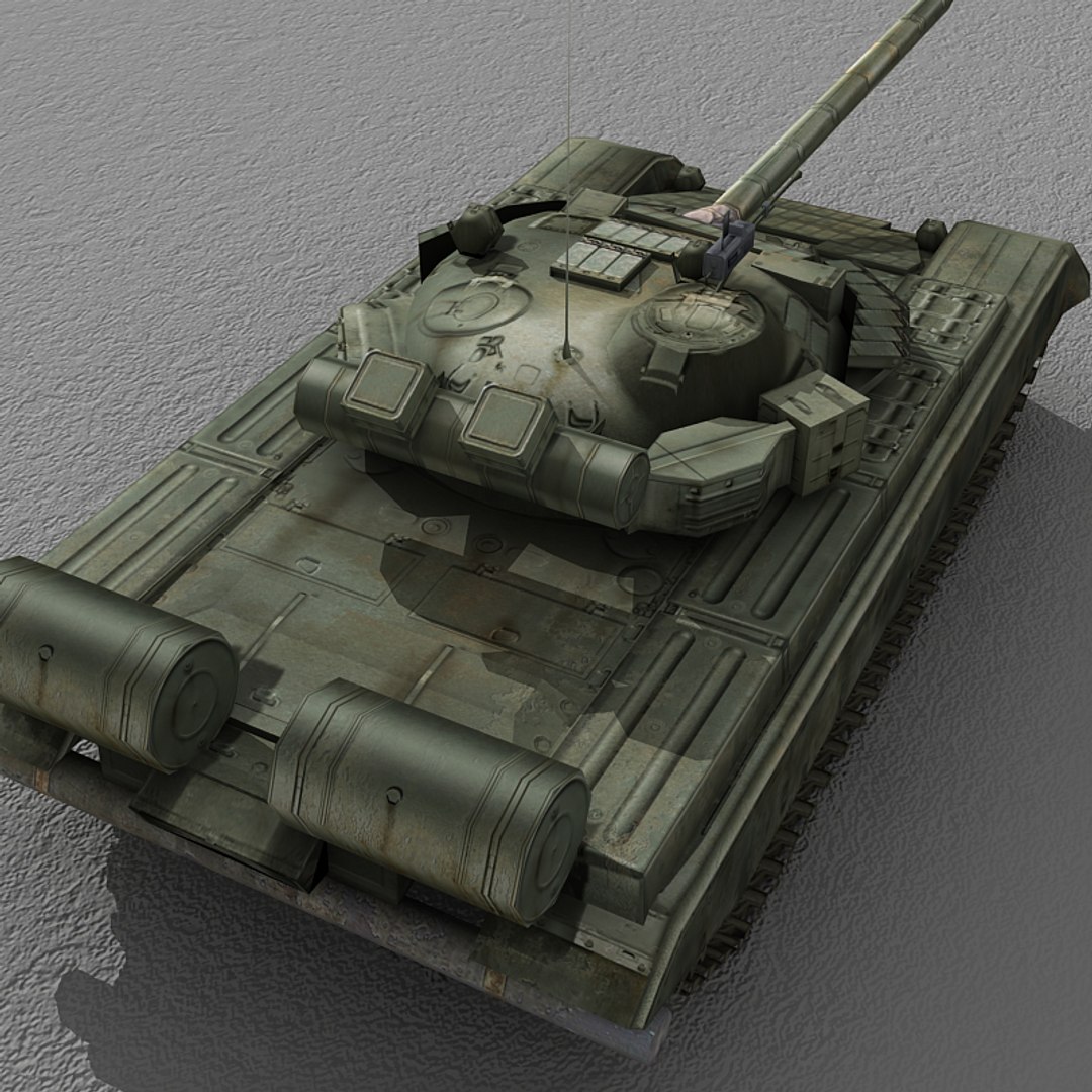 T80 Tank Russian 3d Model
