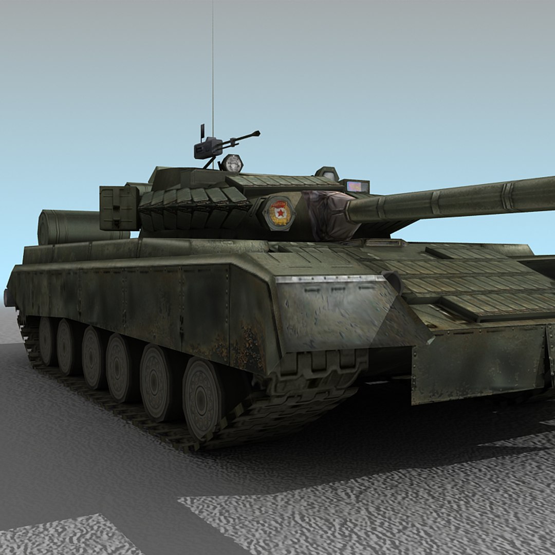 T80 Tank Russian 3d Model