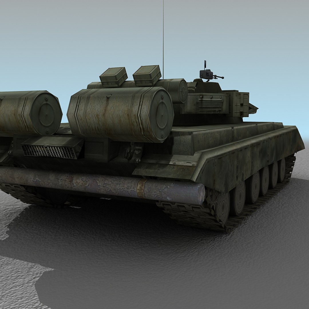 T80 Tank Russian 3d Model