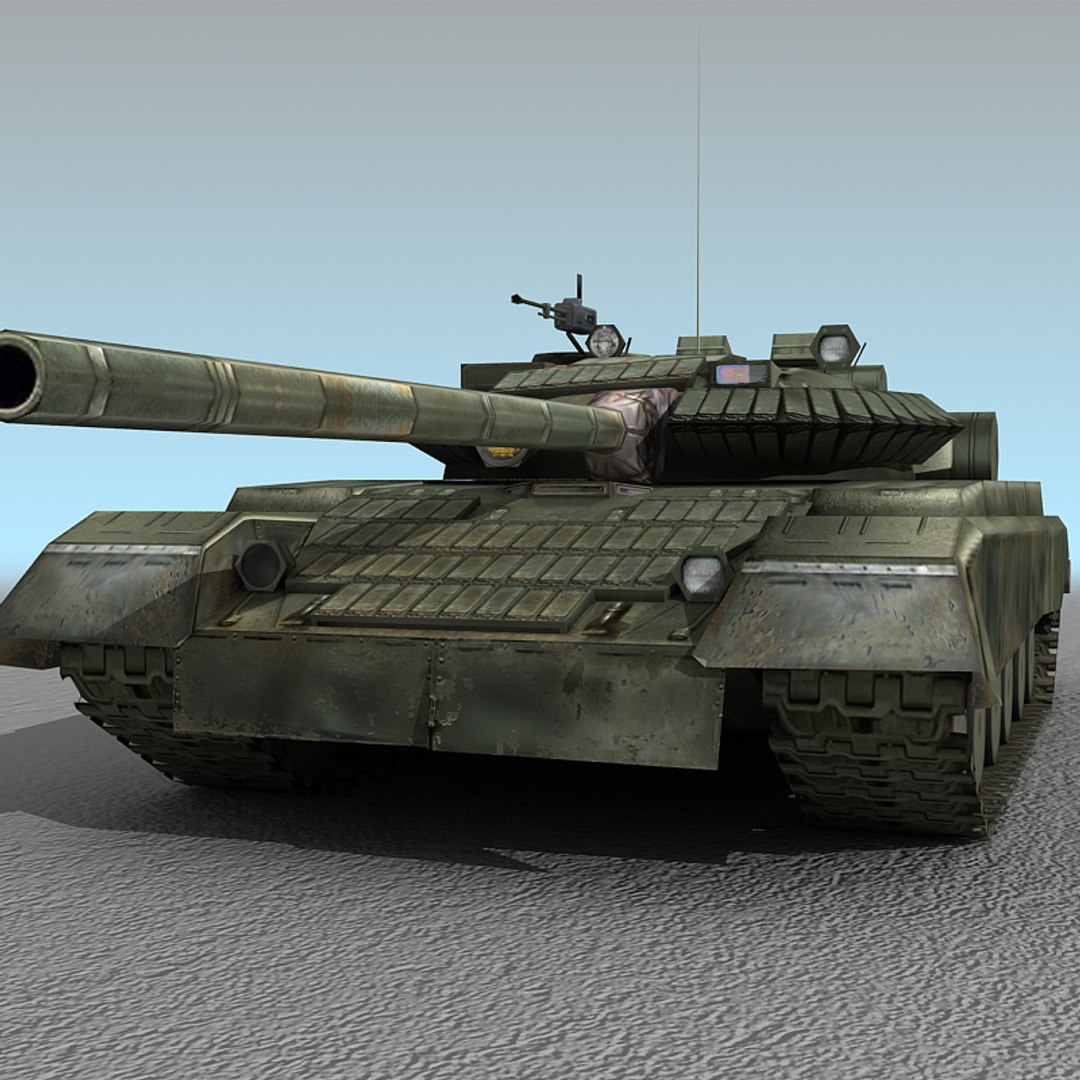 T80 Tank Russian 3d Model