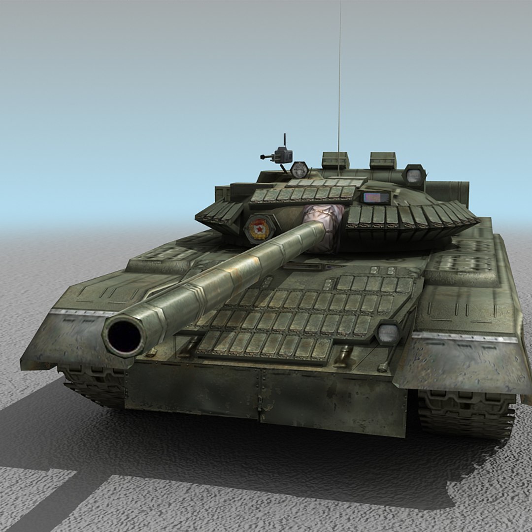 T80 Tank Russian 3d Model