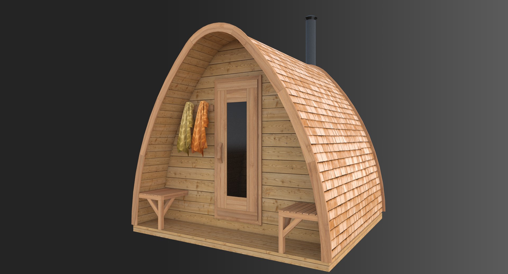 3D Model Sauna Pod - TurboSquid 1400548