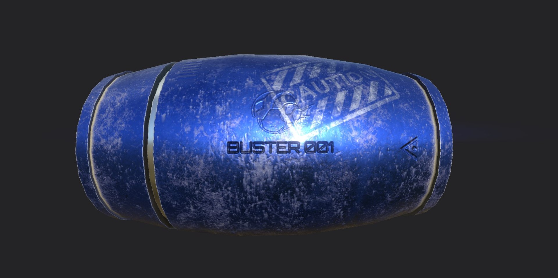 Mega Buster Blue - Model - TurboSquid 1696894