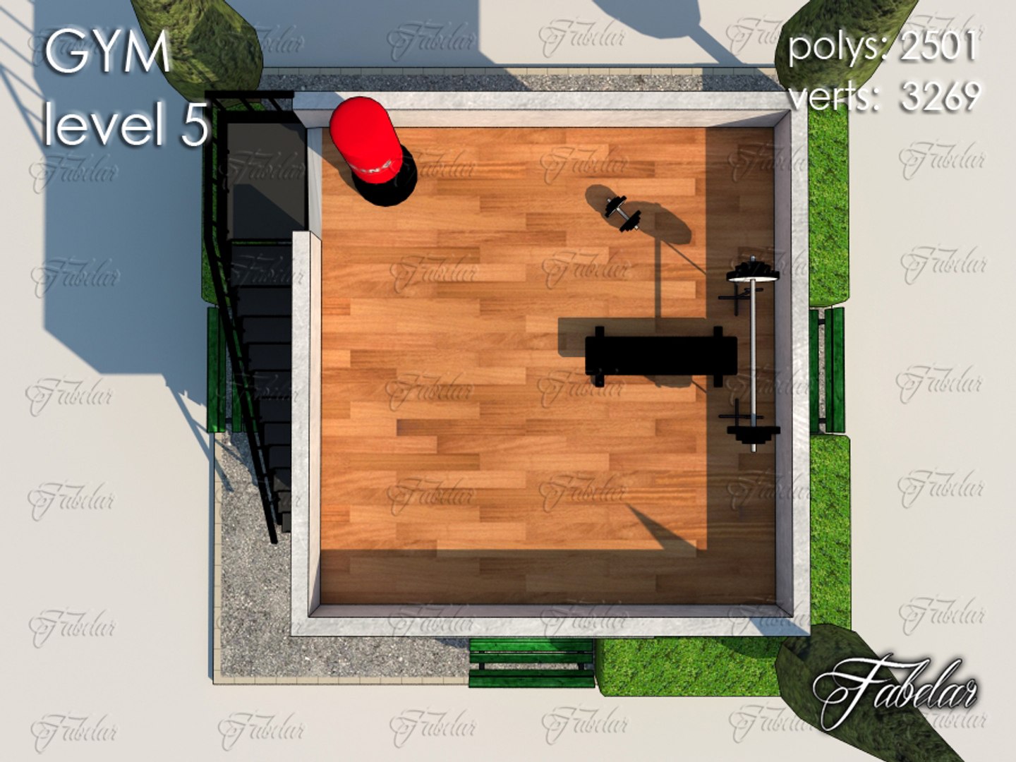 3d Model Gym Level 5