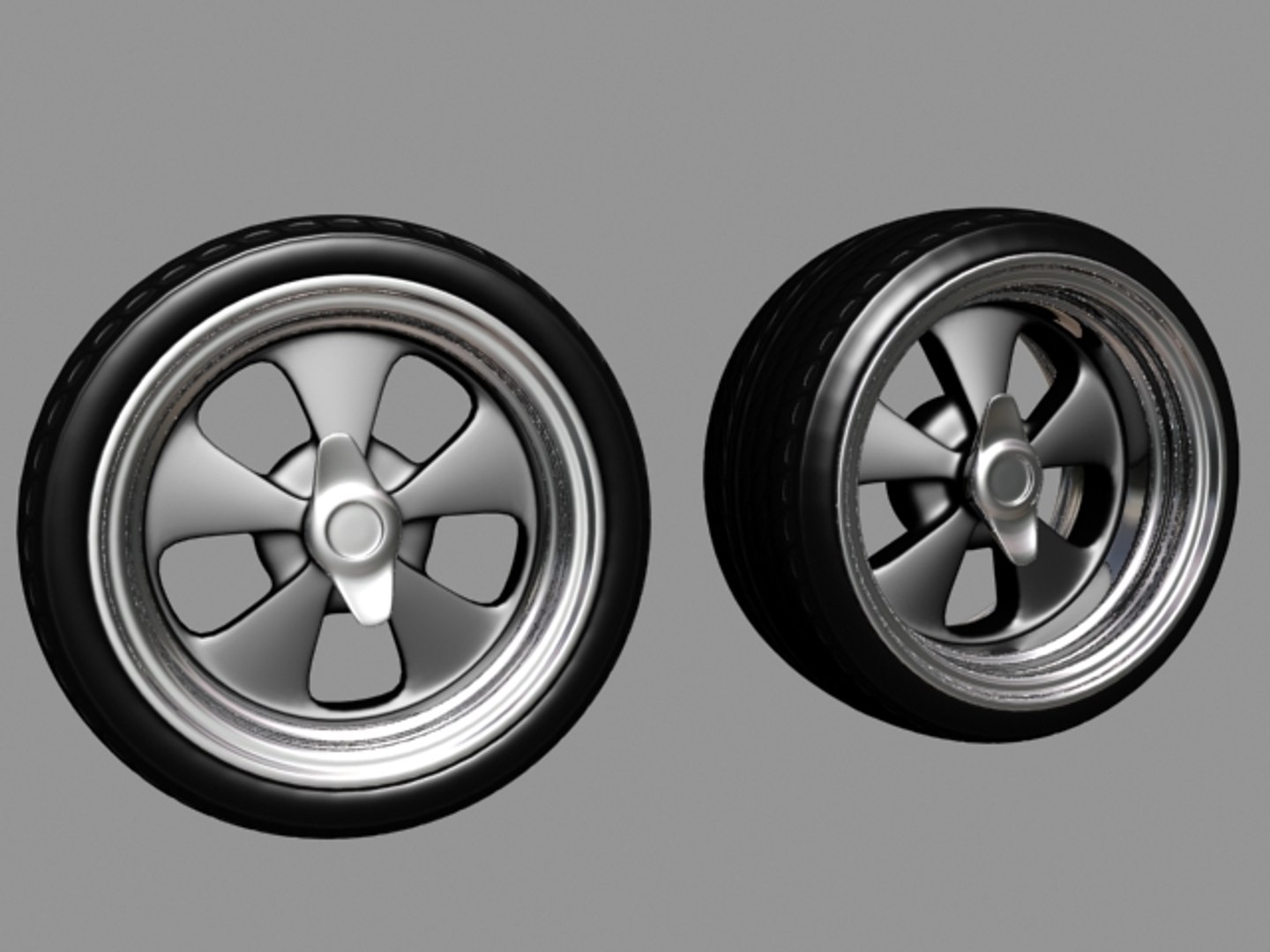 Spoke Wheel Tire Rims 3d Model