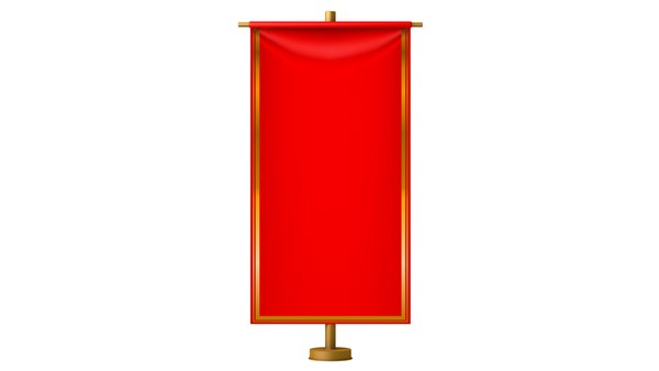 Red Royal Flag model - TurboSquid 1767513