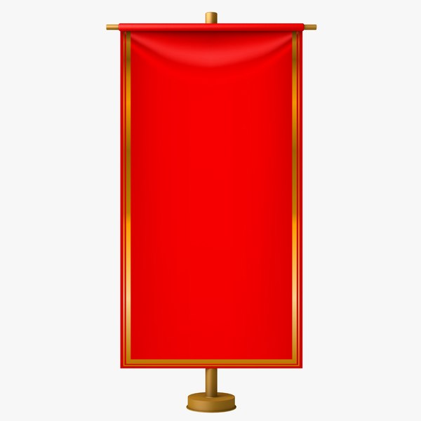 Red Royal Flag Collection 3D model - TurboSquid 1777379