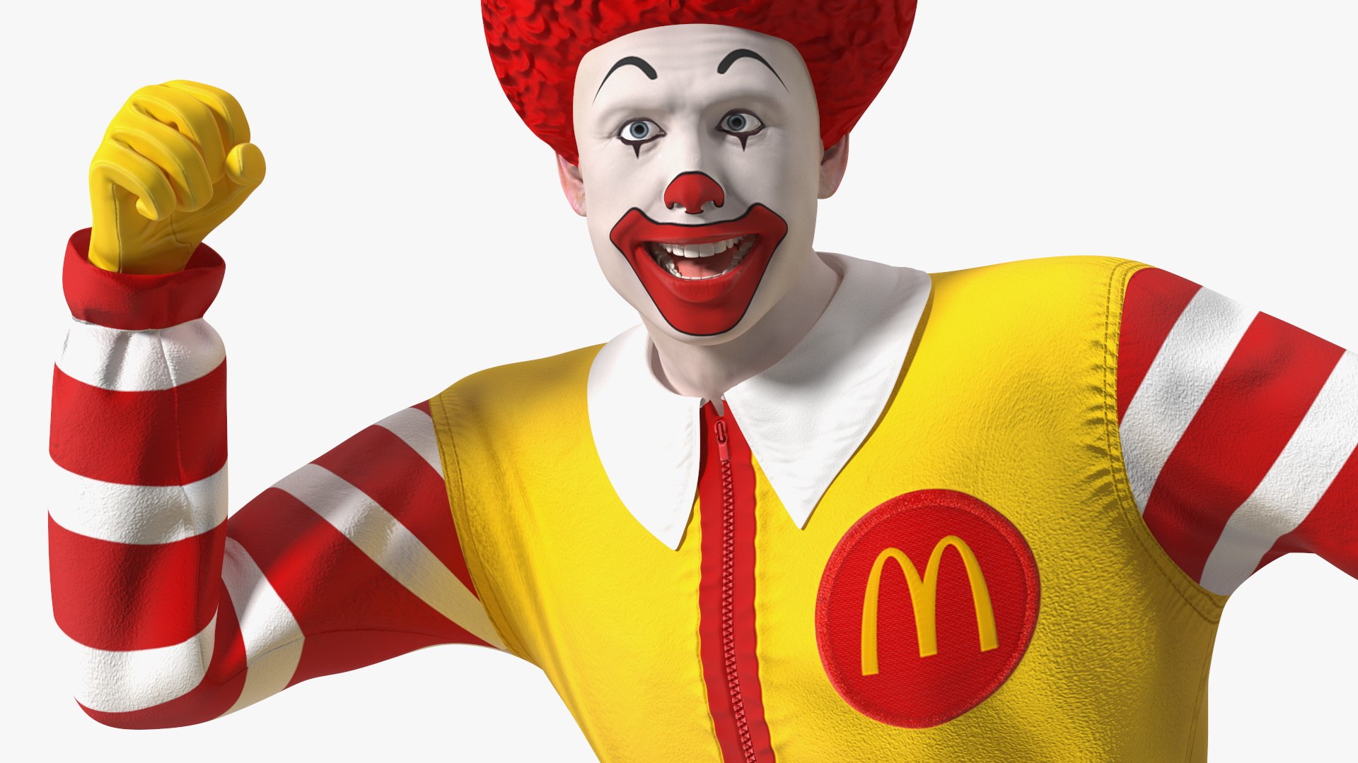 Mascot Of McDonalds Jumping Pose 3D Model - TurboSquid 2337715