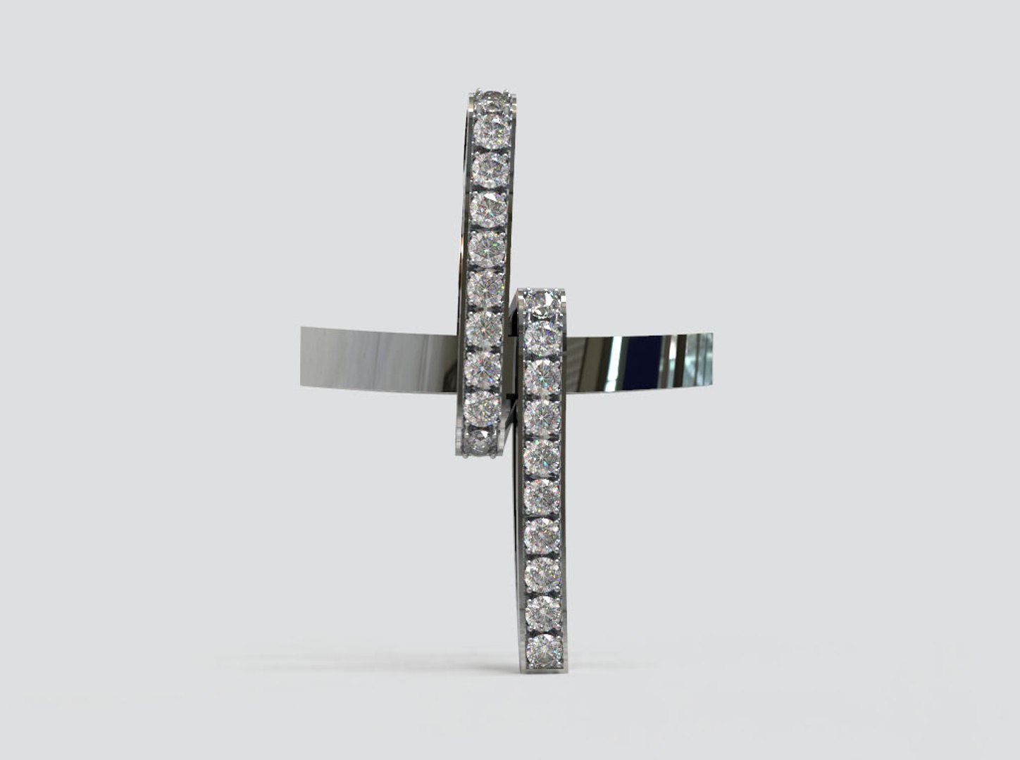 Pendant diamonds cross model - TurboSquid 1351688