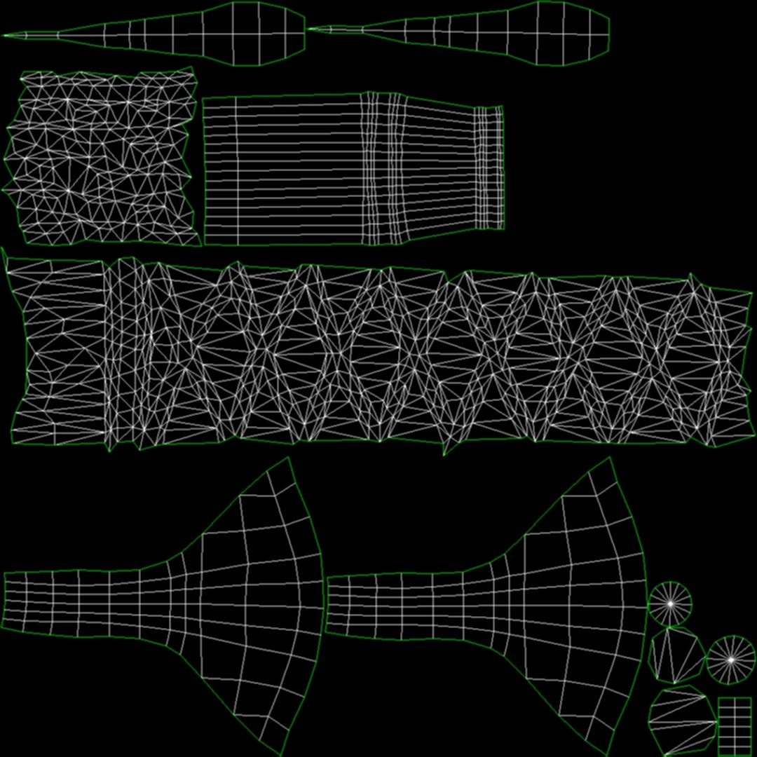 3D Fantasy Axe RPG Danish Dane English Long Hafted Axe Viking Ax Battle ...