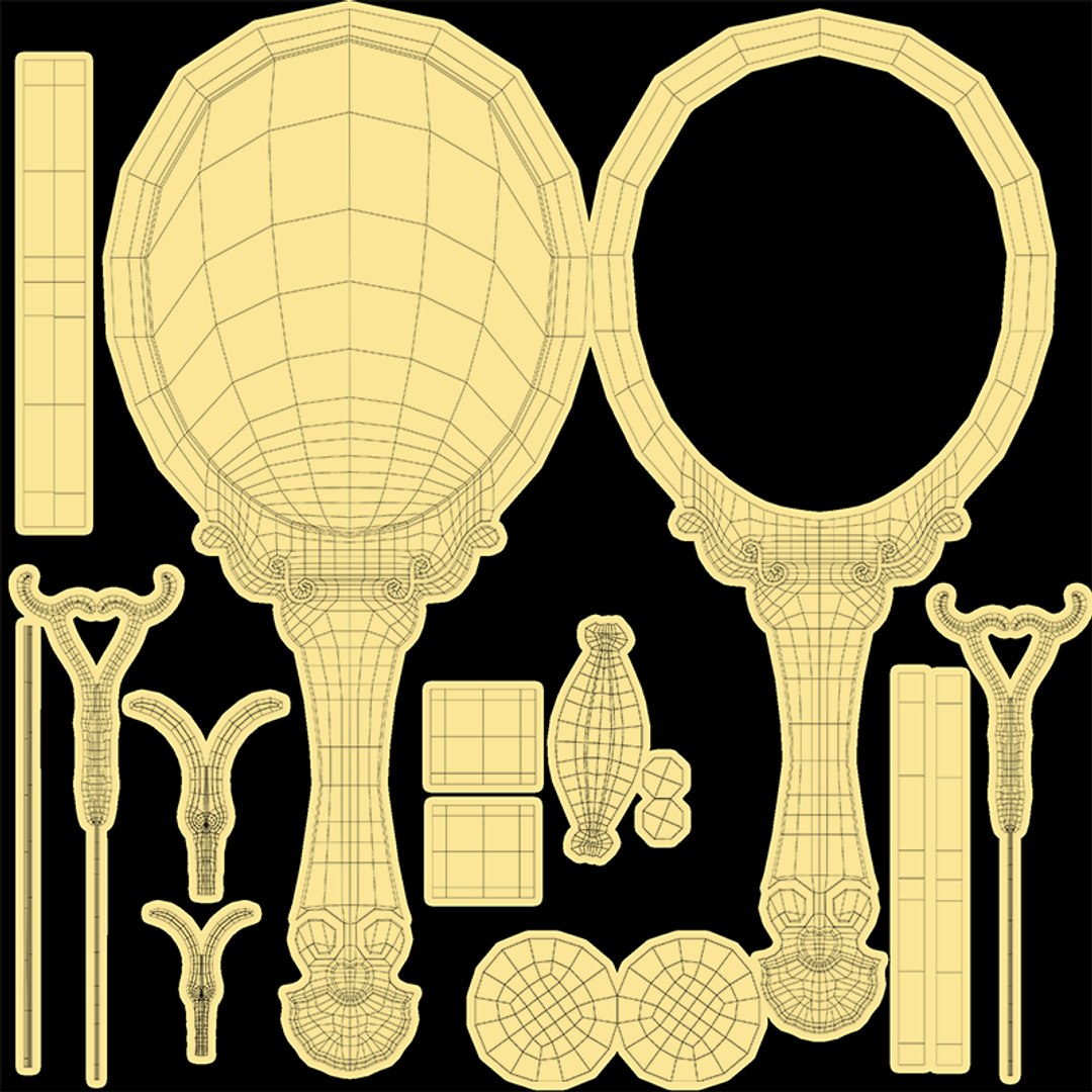 Hand Mirror 3D Model - TurboSquid 2024951