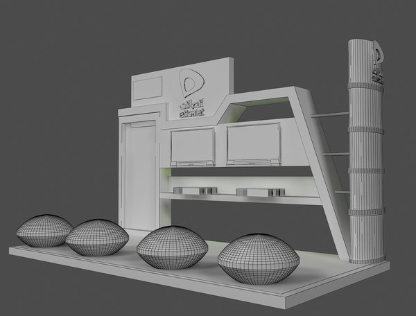 3D stand exhibition booth model - TurboSquid 1673770