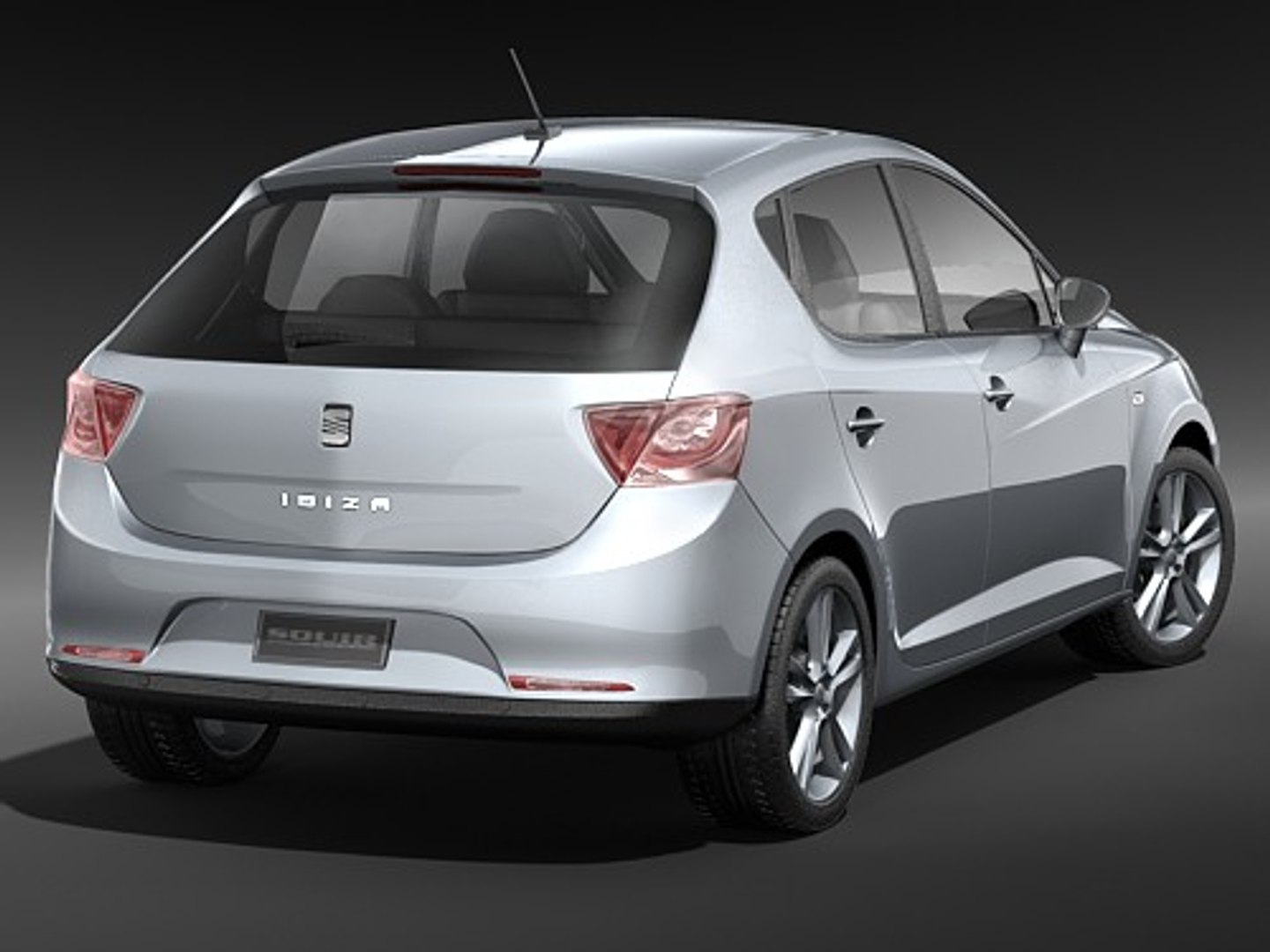 seat ibiza 2010 3d model