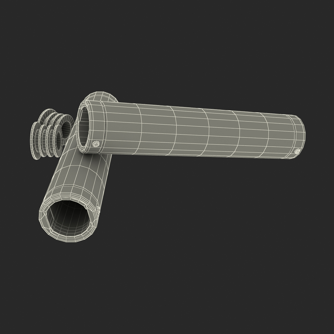 3d model bike grips 3