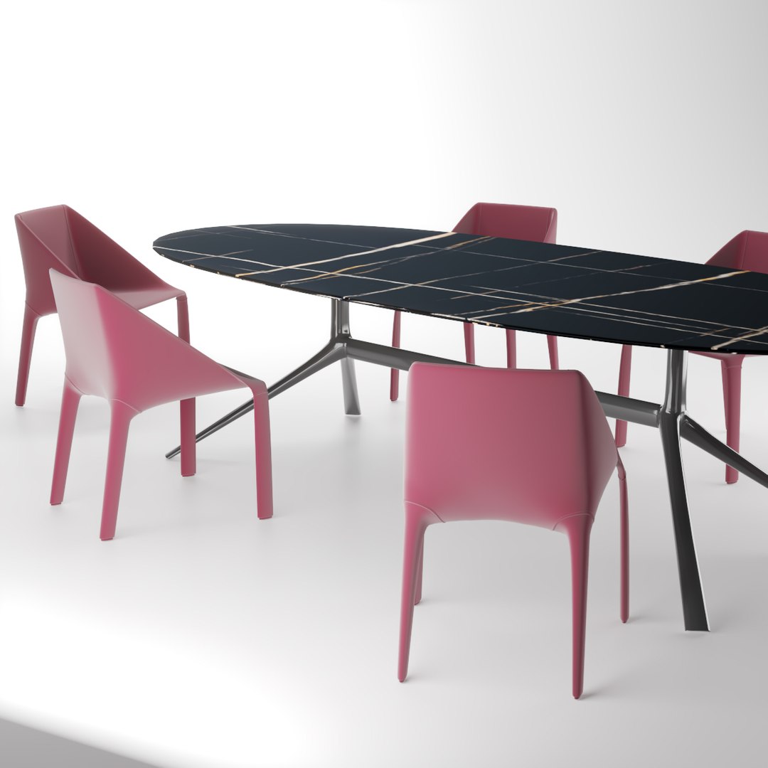 Poliform mondrian table 3D - TurboSquid 1634340
