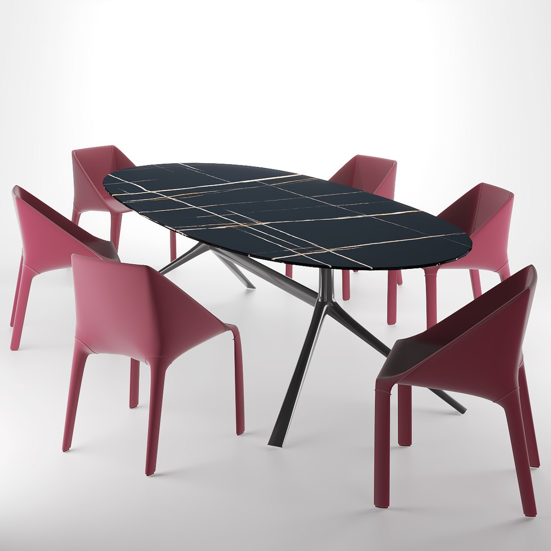 Poliform mondrian table 3D - TurboSquid 1634340
