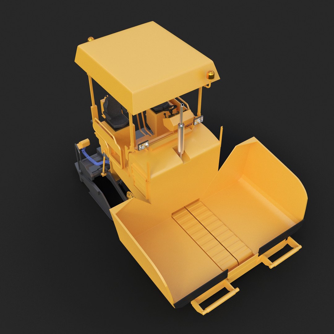 Asphalt Paver 3d Model