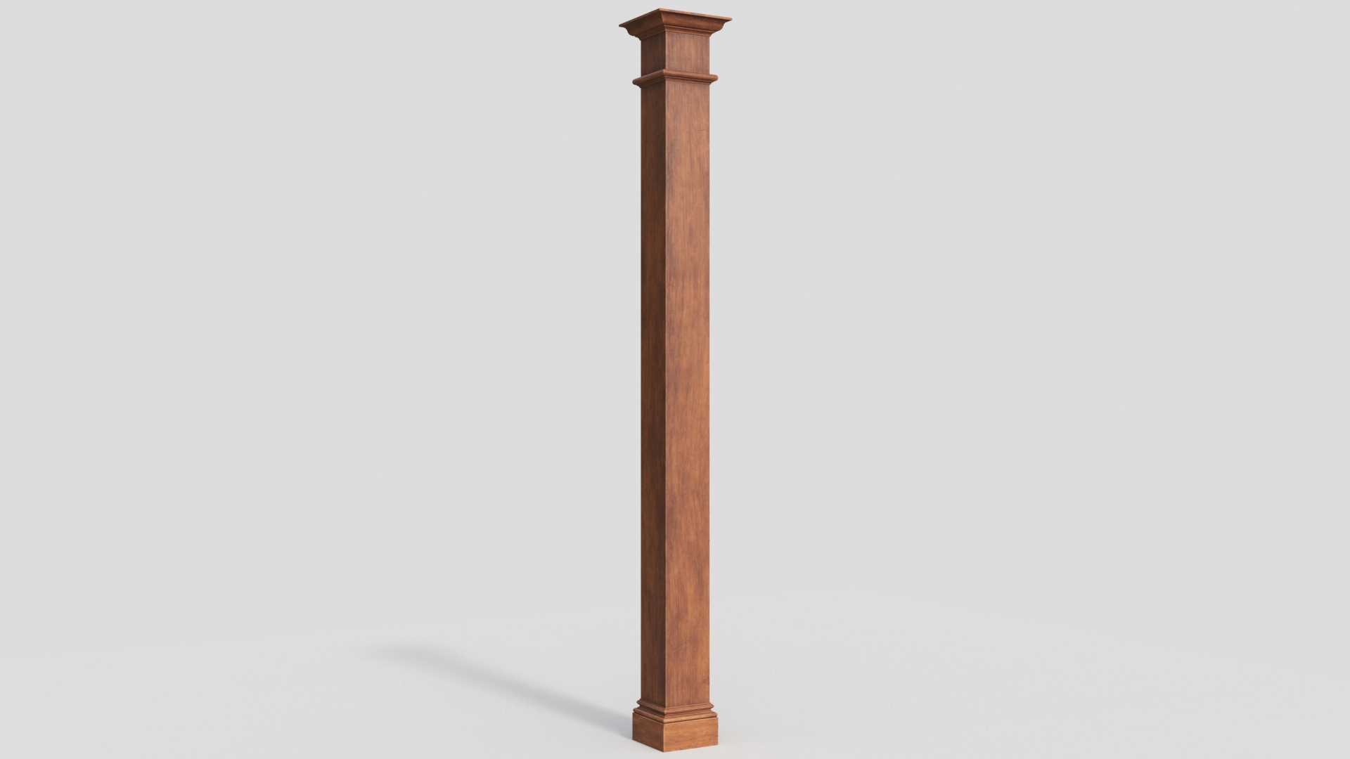 Wooden Square Column Model - TurboSquid 1723678