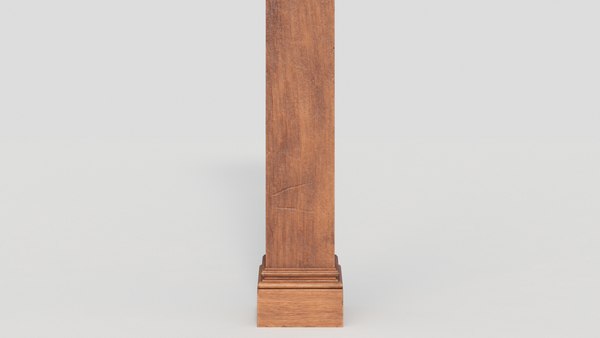 Wooden Square Column model - TurboSquid 1723678