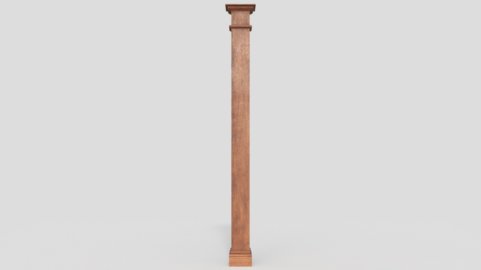 Wooden Square Column Model - TurboSquid 1723678