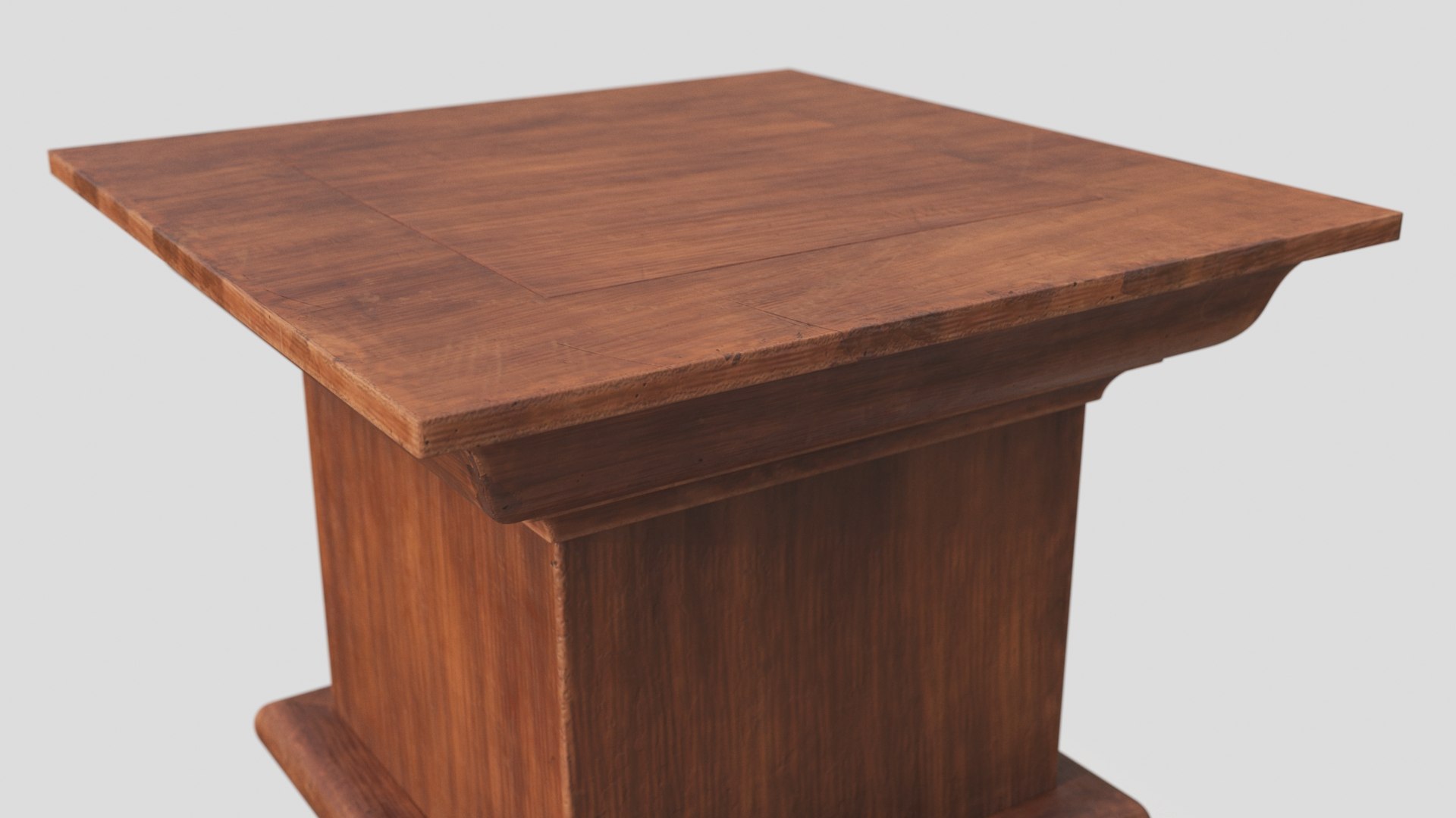 Wooden Square Column model - TurboSquid 1723678