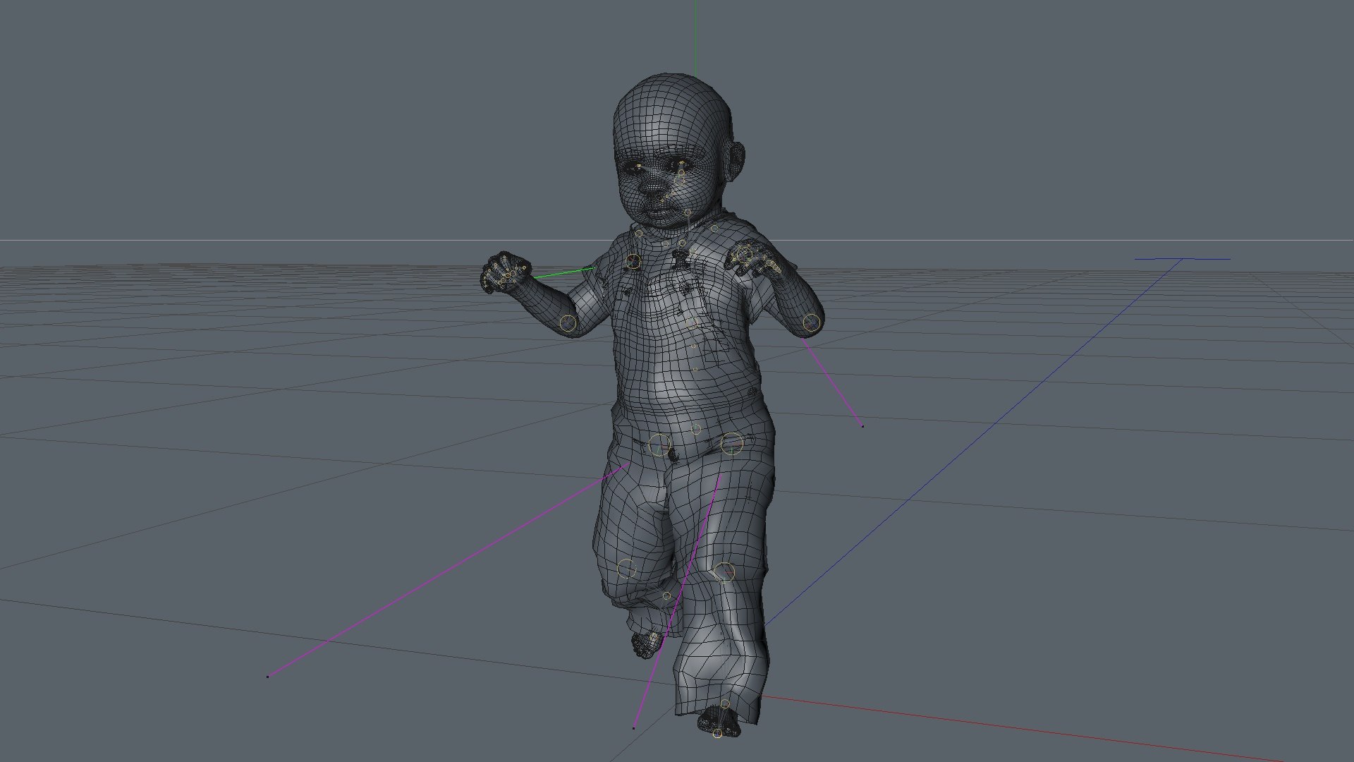 3D WALKING EURO BABY STATIC - TurboSquid 1883303
