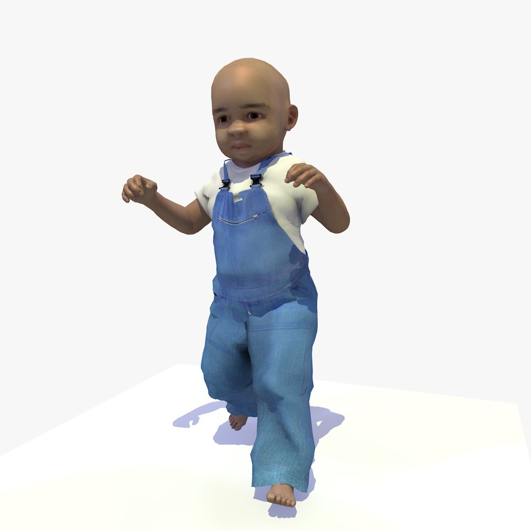 3D WALKING EURO BABY STATIC - TurboSquid 1883303
