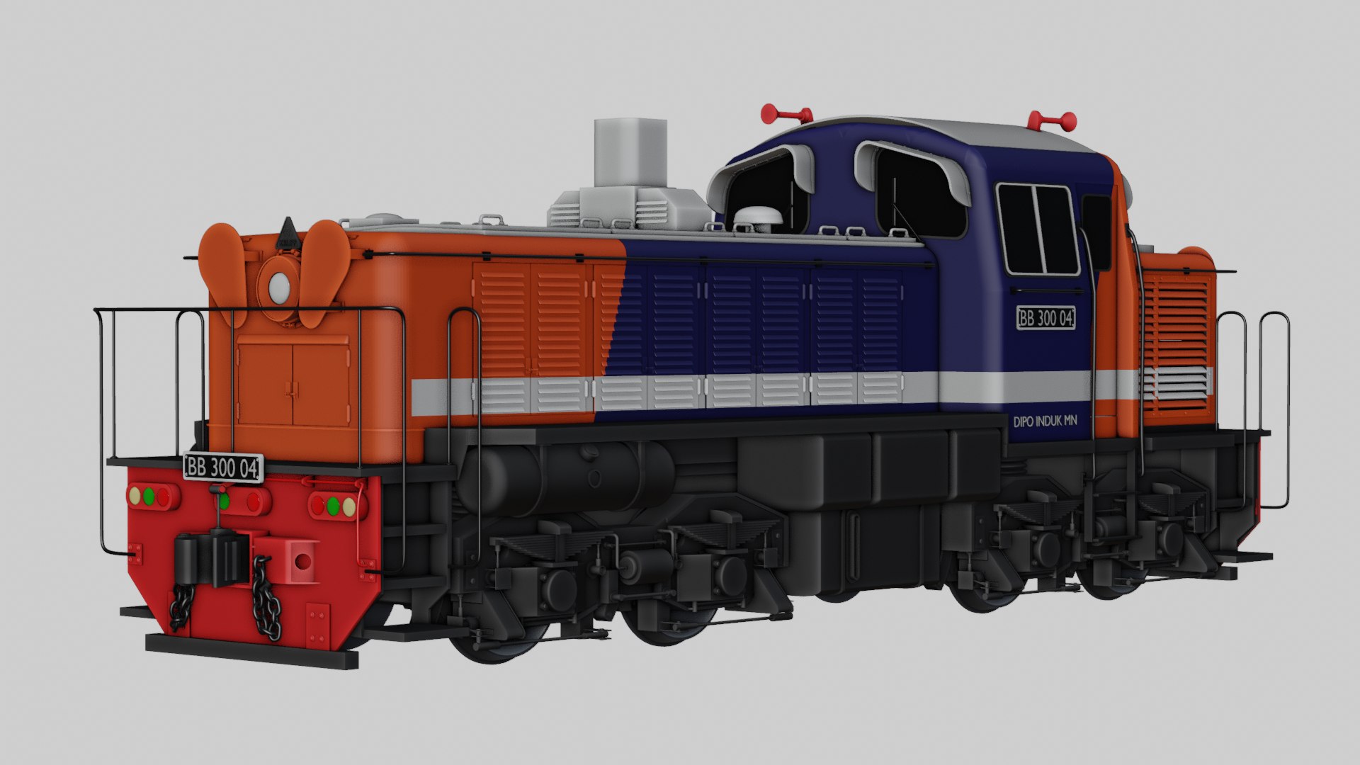 3D KRUPP M700BB Indonesian Locomotive Model - TurboSquid 2237883