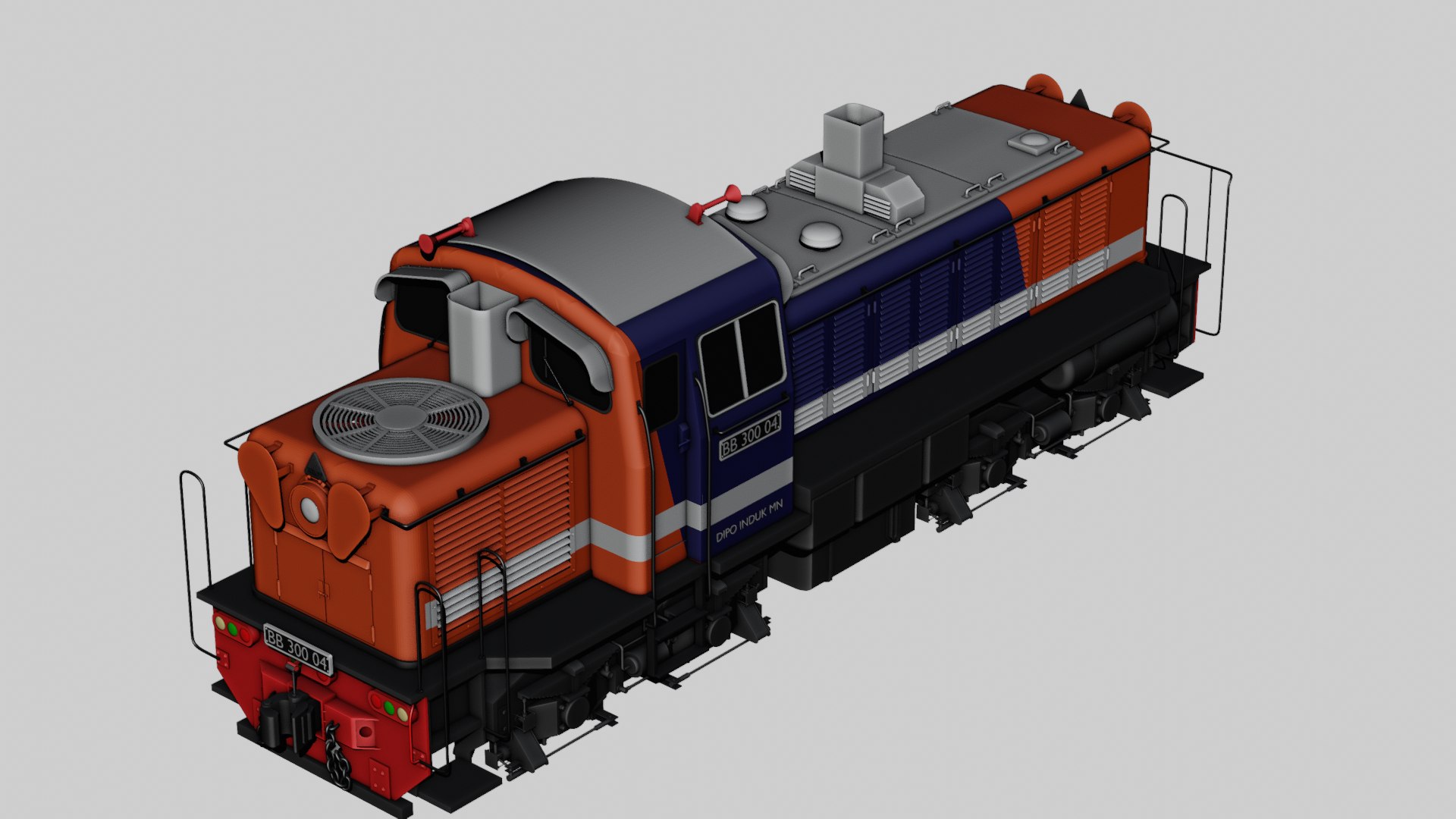 3D KRUPP M700BB Indonesian Locomotive Model - TurboSquid 2237883