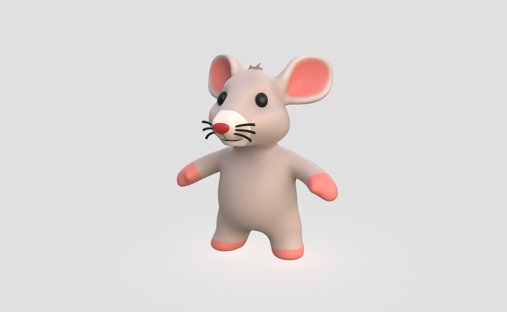 3D Model Little Animal Baby - Rat Cute - Animated - TurboSquid 2284949