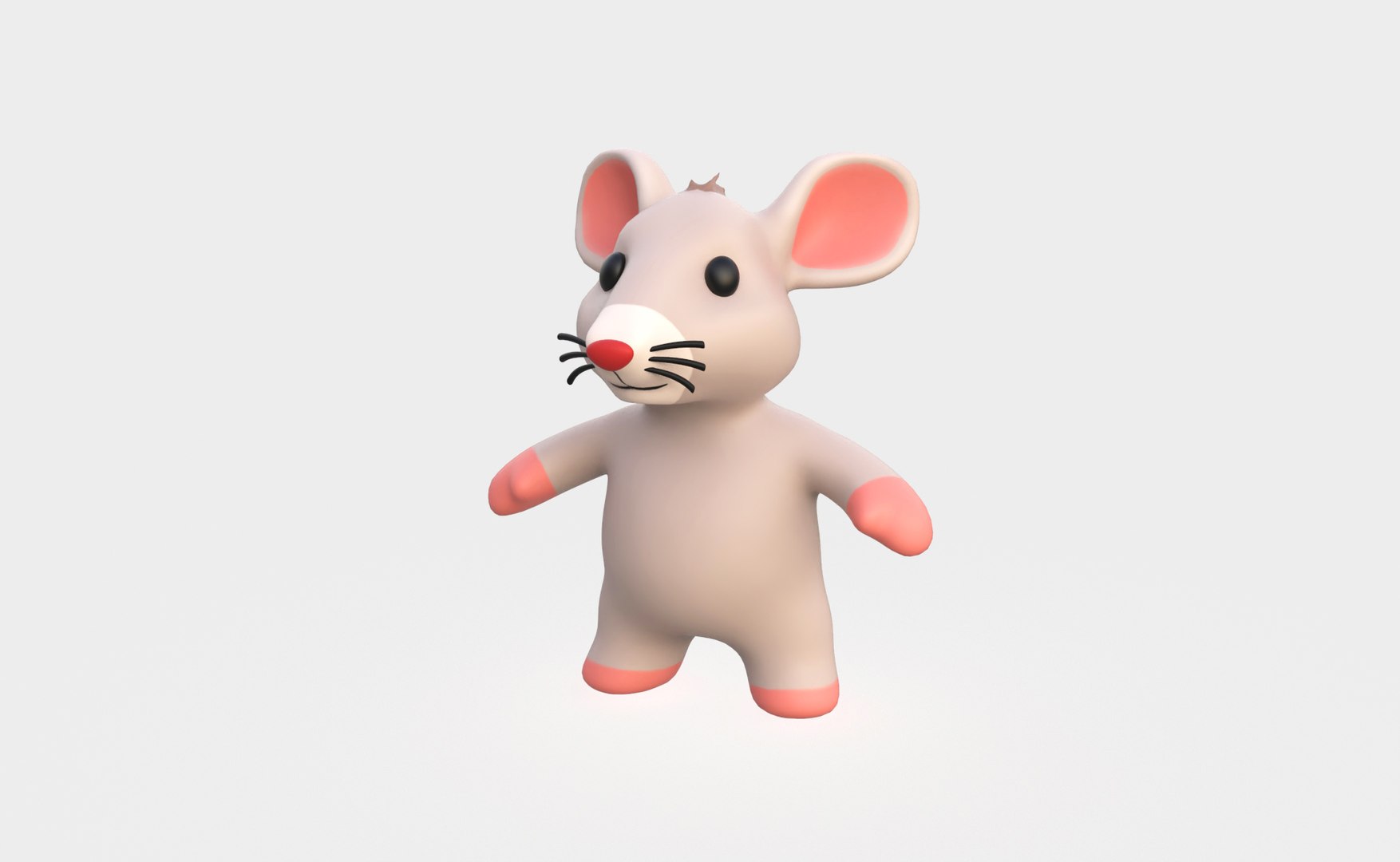 3D Model Little Animal Baby - Rat Cute - Animated - TurboSquid 2284949