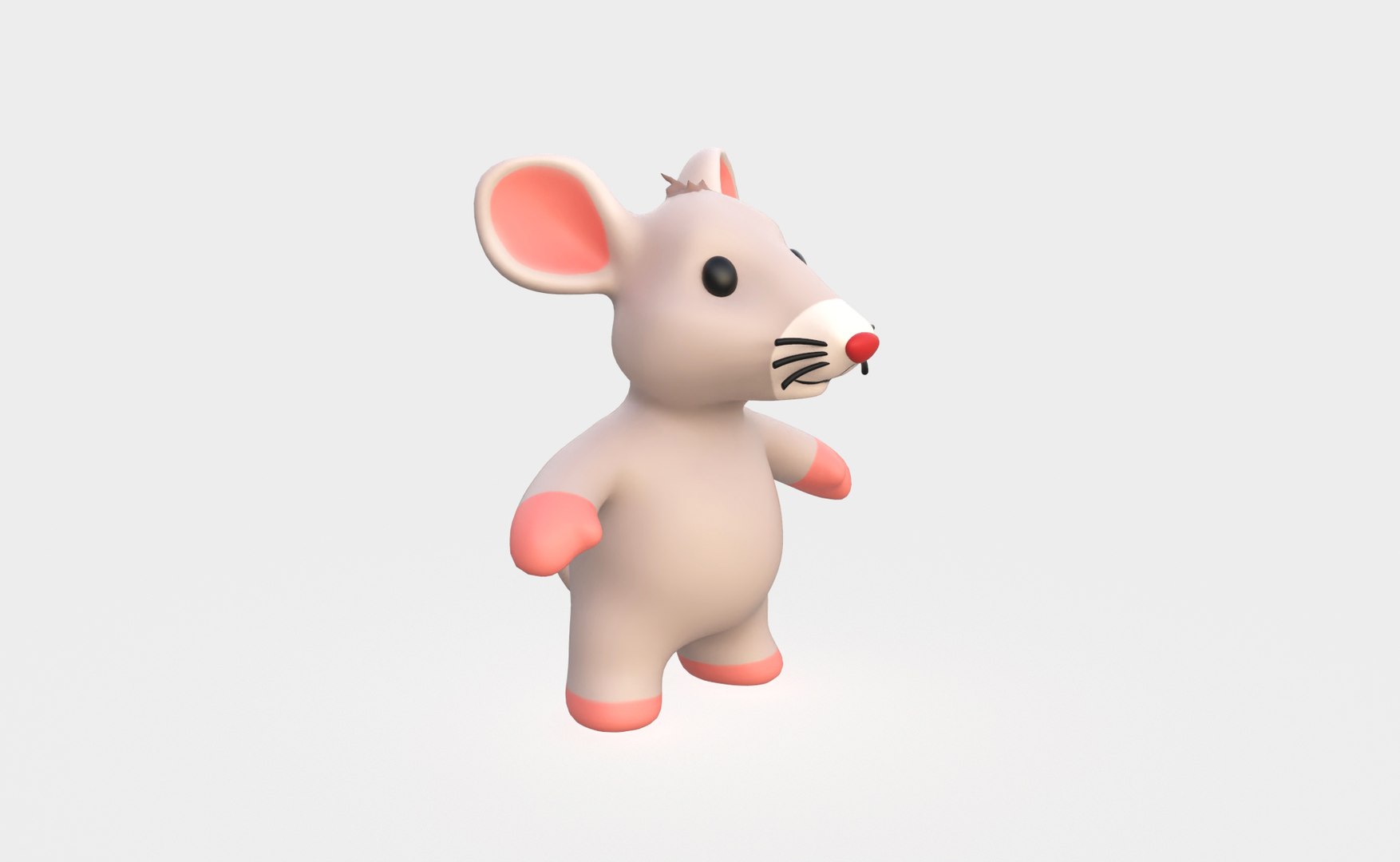 3D Model Little Animal Baby - Rat Cute - Animated - TurboSquid 2284949