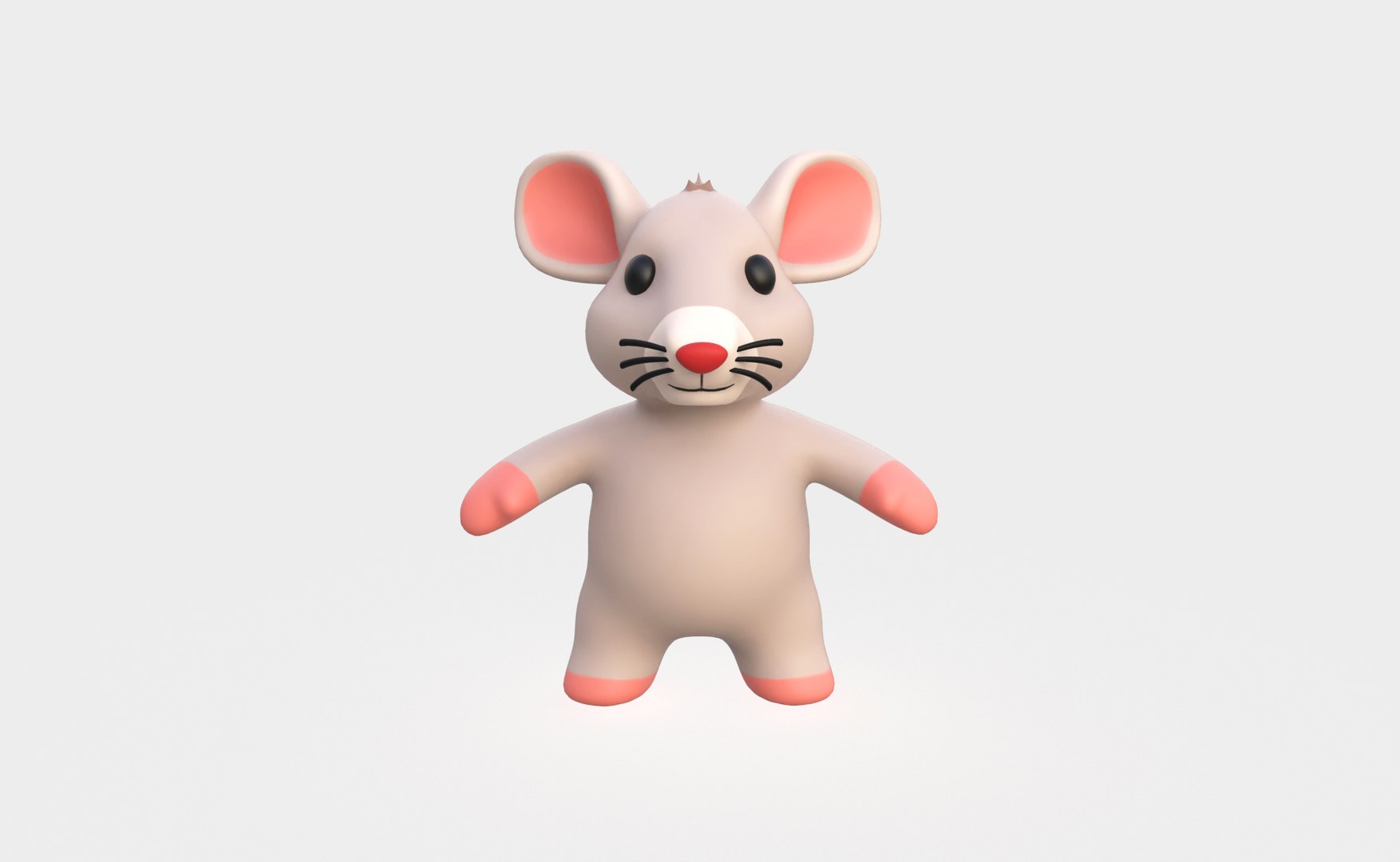 3D Model Little Animal Baby - Rat Cute - Animated - TurboSquid 2284949
