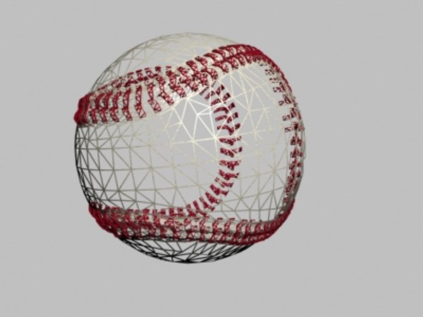 baseball ball 3d model