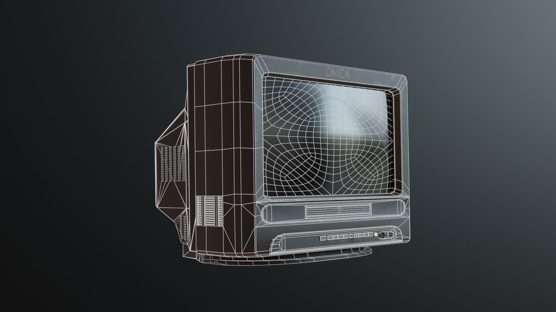 Old Retro TV Unit 3D Model - TurboSquid 1951277
