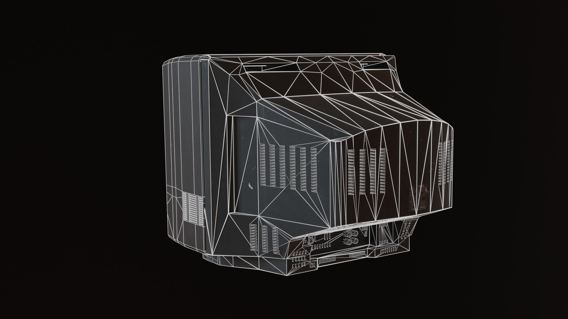 Old Retro TV Unit 3D Model - TurboSquid 1951277