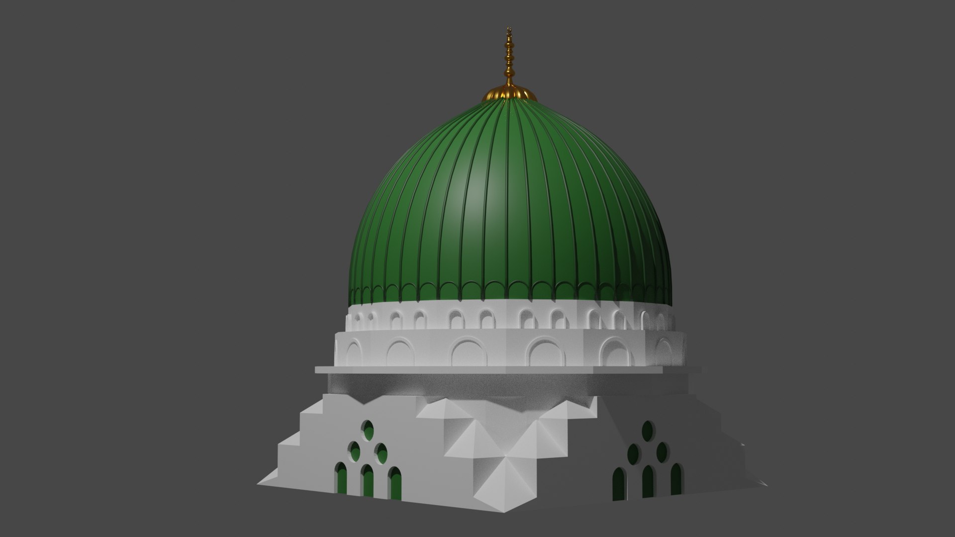 Kubah Masjid Nabawi 3D Model - TurboSquid 1729440