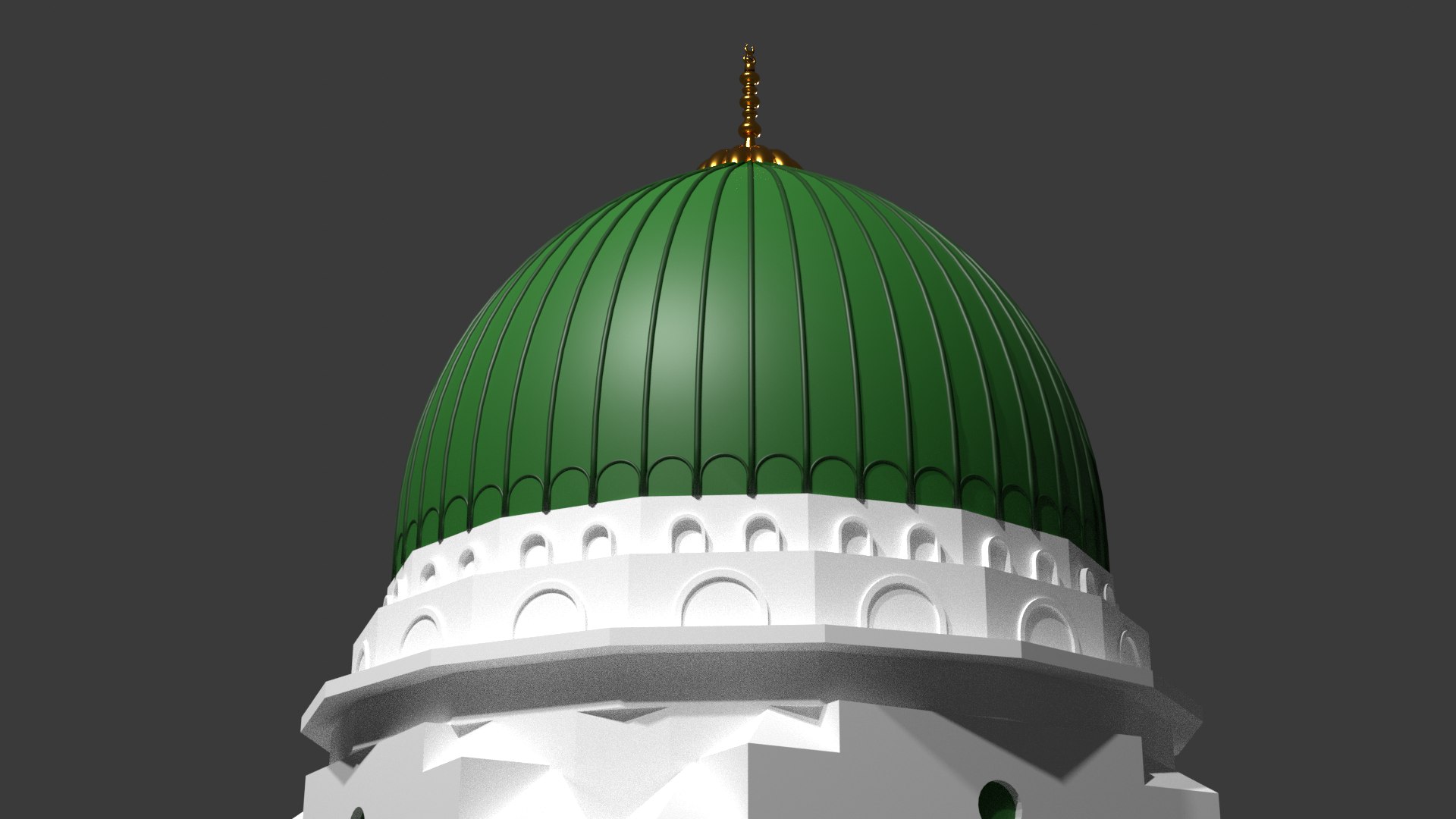 Kubah Masjid Nabawi 3D Model - TurboSquid 1729440