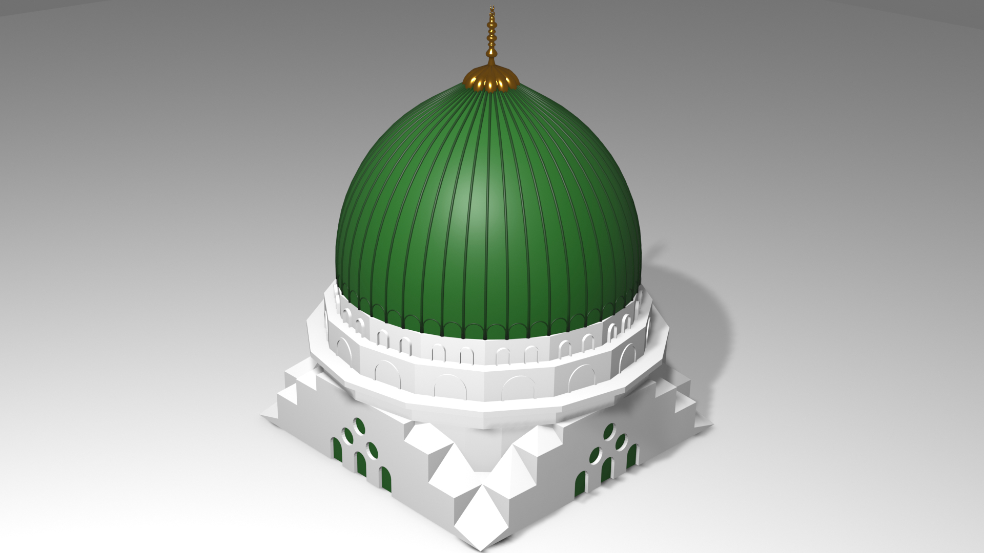 Kubah Masjid Nabawi 3D model - TurboSquid 1729440