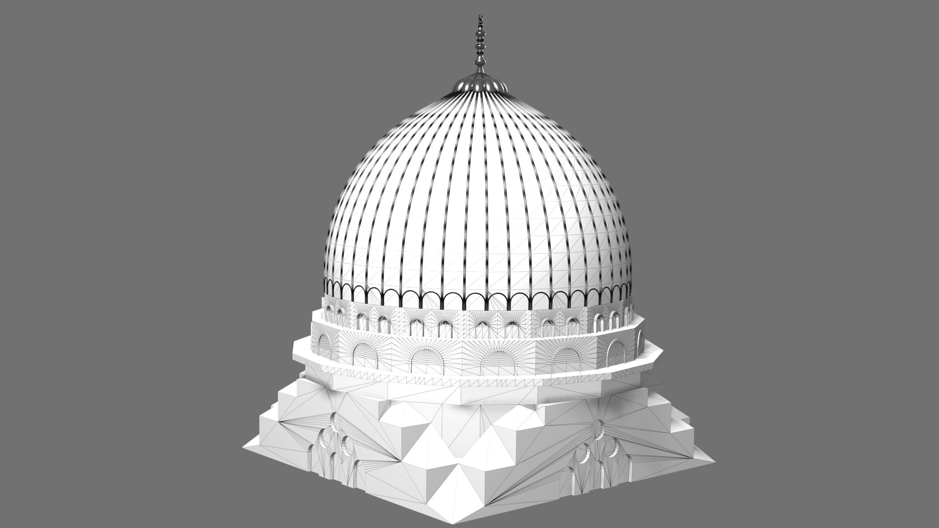 Kubah Masjid Nabawi 3D Model - TurboSquid 1729440