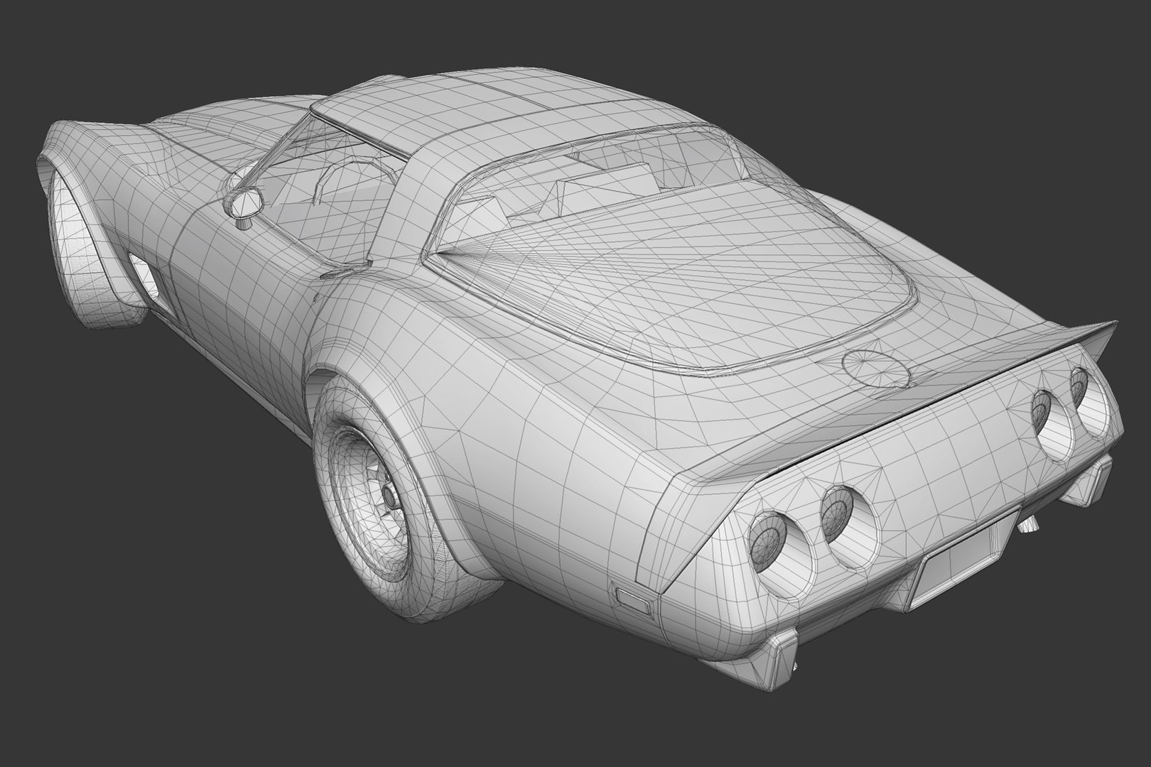 3D Chevrolet Corvette 1978 Model - TurboSquid 1293688