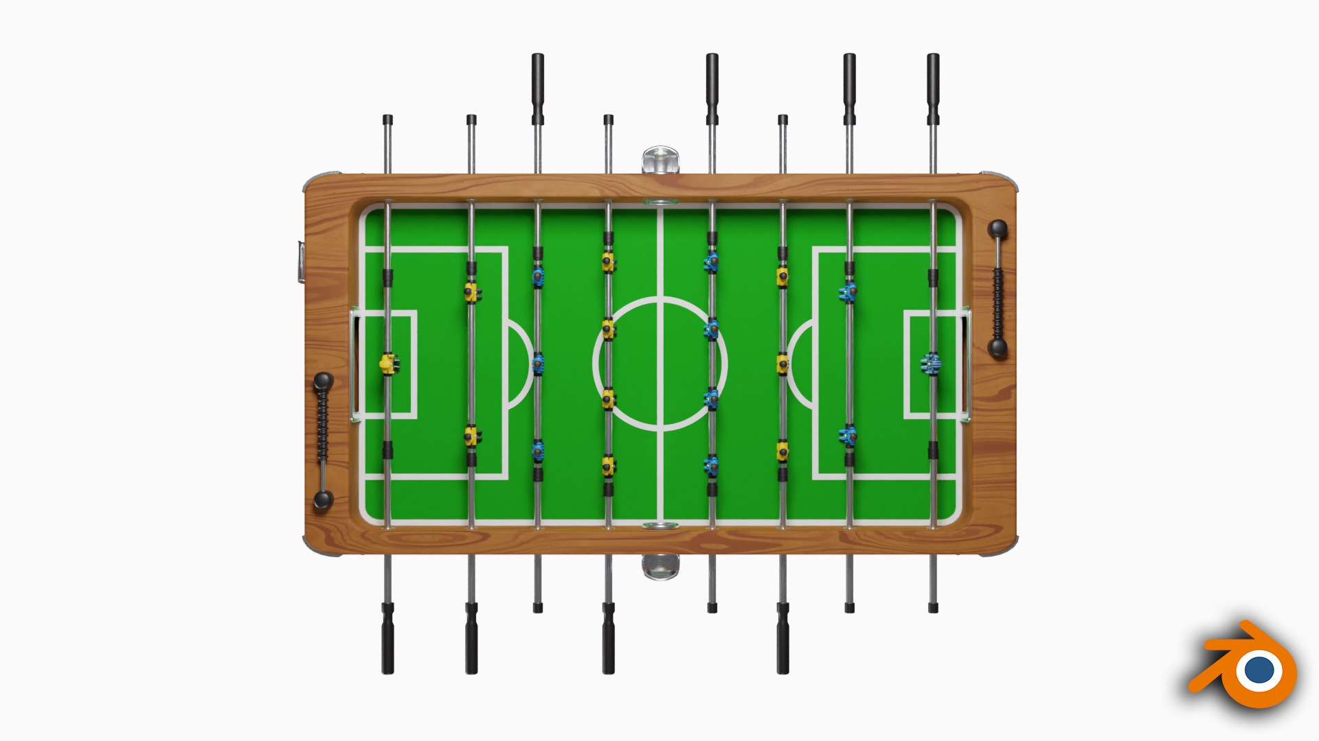 Foosball Table Football 3D Model - TurboSquid 2275316